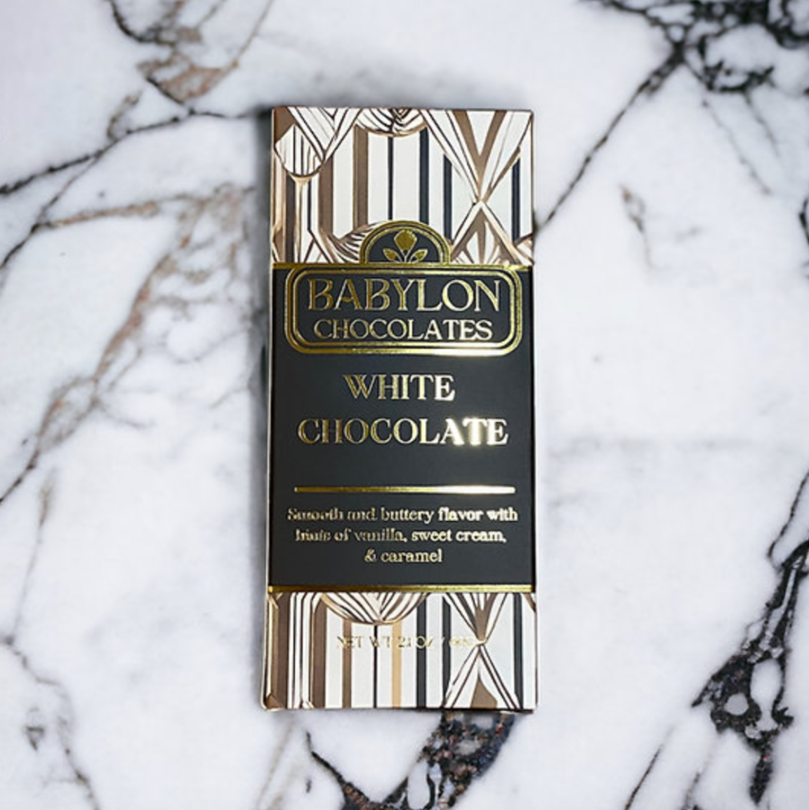 Chocolate Bar (White Chocolate) - Babylon Chocolates | SHOP MADE IN DC