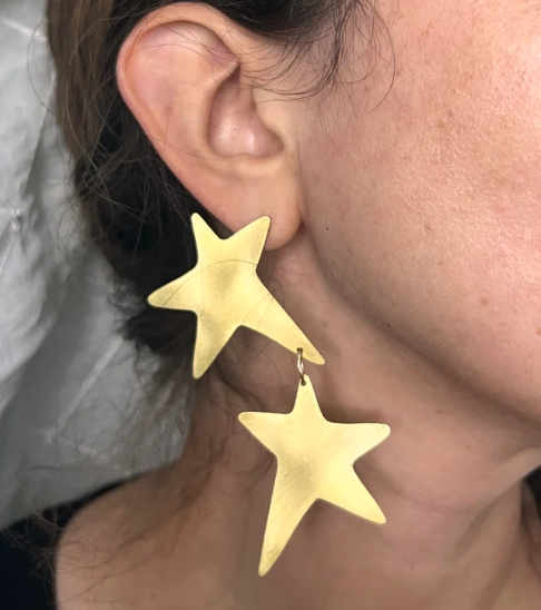 Big star stud earrings store